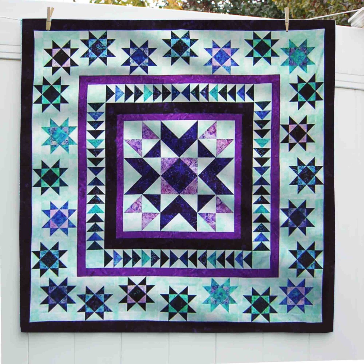 Floating Stars Quilt Pattern - Sarah Quilt