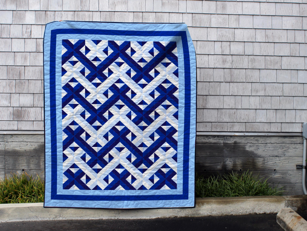 Azure Symphony Quilt Pattern - Sarah Quilt