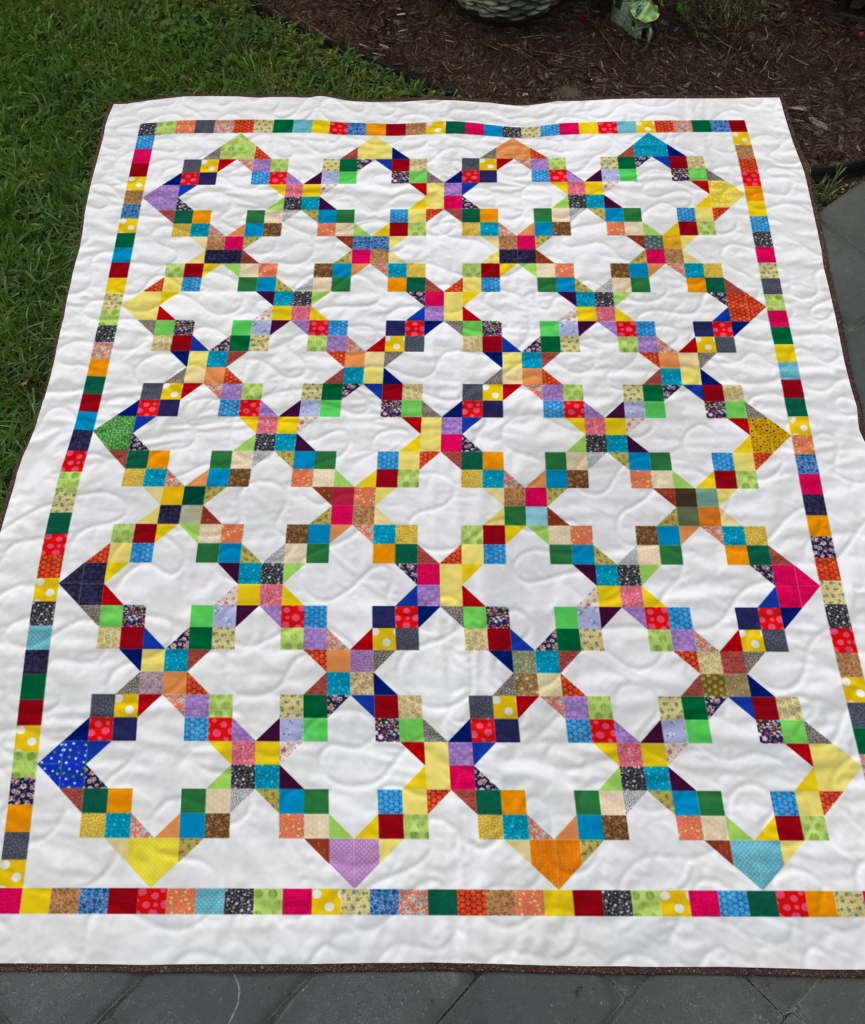 Linked Rainbows Quilt Pattern - Sarah Quilt