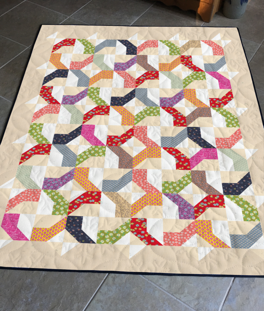 Dancing Ribbons Quilt Pattern - Sarah Quilt