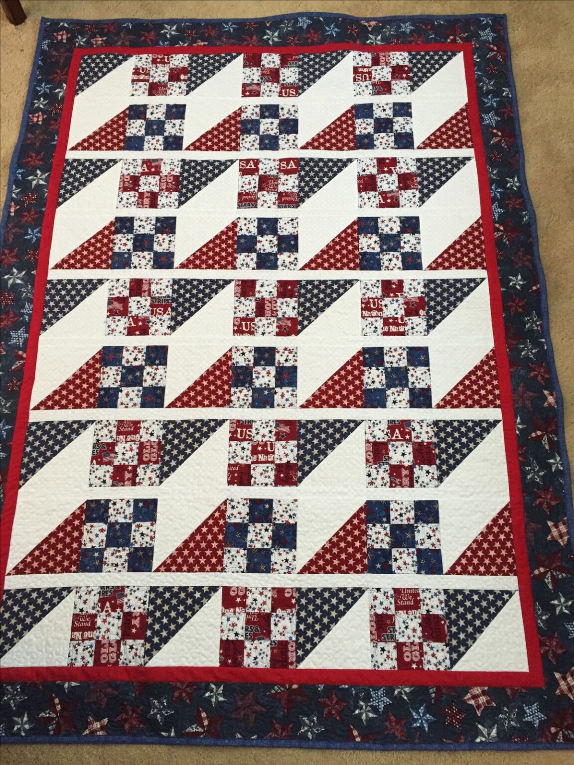 Freedom Flight Quilt Pattern - Sarah Quilt