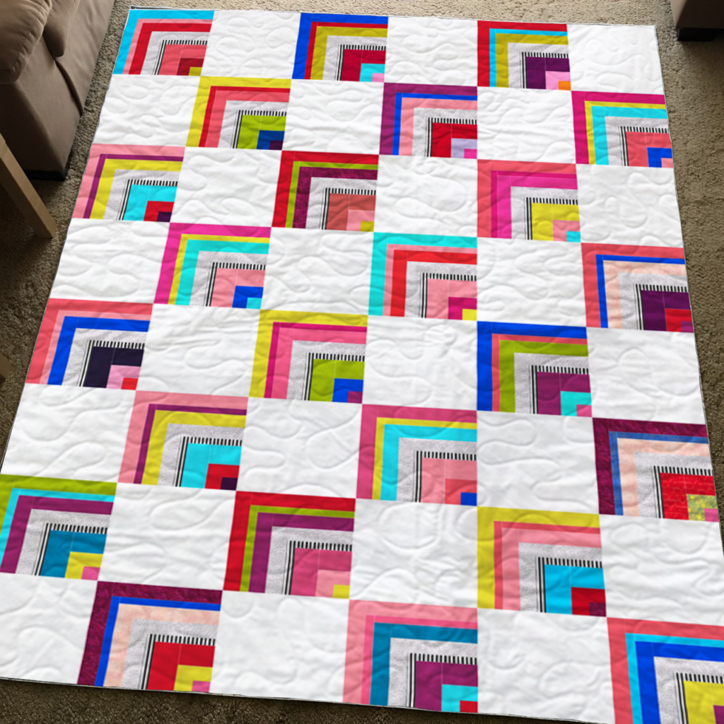 Rainbow Frames Quilt Pattern - Sarah Quilt