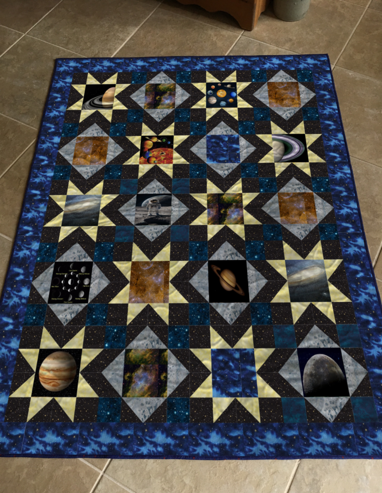 Cosmic Odyssey Quilt Pattern - Sarah Quilt