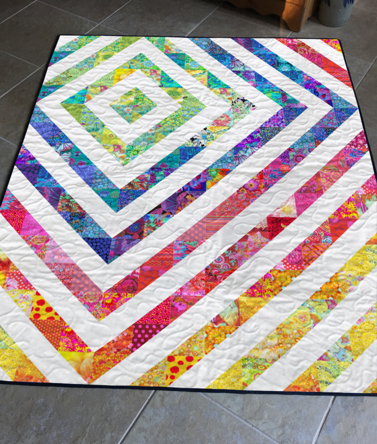 Prismatic Ripple Quilt Pattern - Sarah Quilt